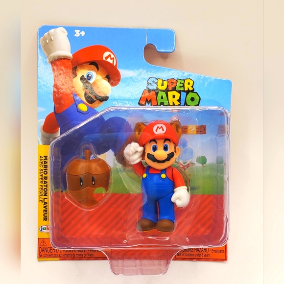 Nintendo | Toys | Super Mario Raccoon Mario With Super Leaf 25 Action ...